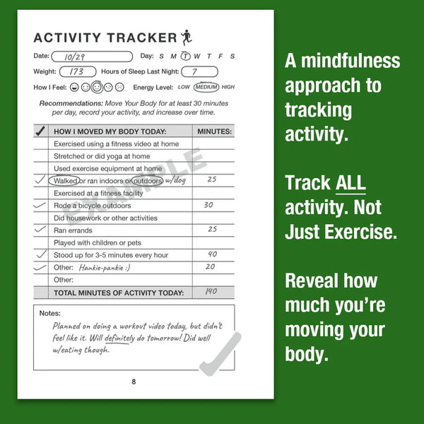 Wellness Tracker for Women and Men 50-80+. Includes Activity Tracker ...